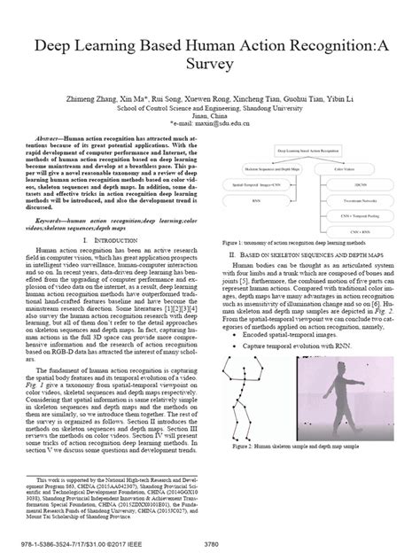 2017 Deep Learning Based Human Action Recognition A Survey Pdf Deep Learning Machine