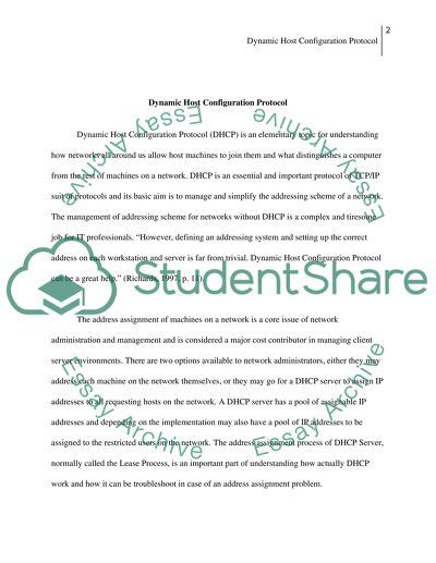 Dynamic Host Configuration Protocol Dhcp Research Paper