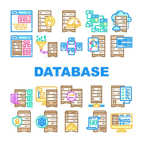 Database Administrator Concept Admin Or Manager Working Stock Vector Illustration Of