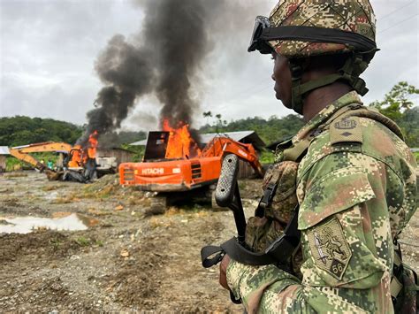 En Cauca Destruyeron 16 Máquinas Utilizadas En Minería Ilegal