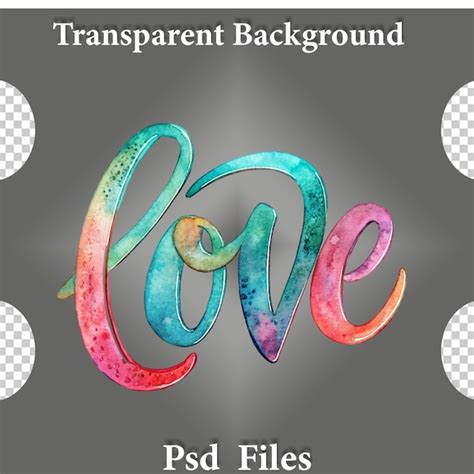 Premium Psd Love Isolated On Alpha Layer Png