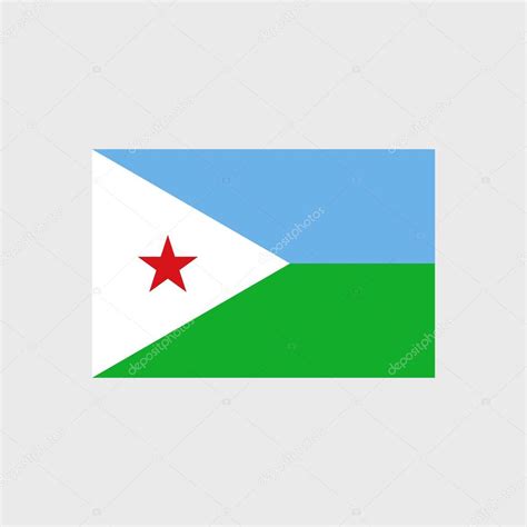 Djibouti National Flag Stock Vector By Surfsup Vector Gmail 109909868