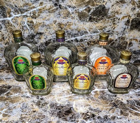 Empty Crown Royal 750ml And 375ml Bottles Etsy
