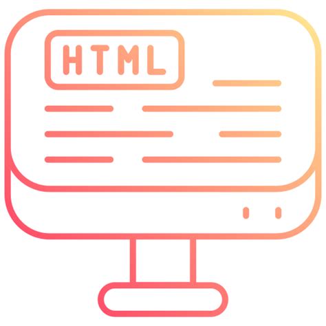 Html Coding Generic Gradient Outline Icon Freepik
