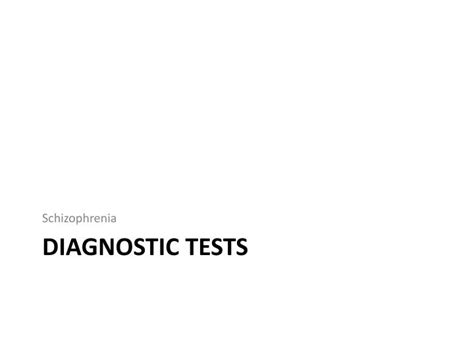 PPT Diagnostic Tests PowerPoint Presentation Free Download ID 2368598
