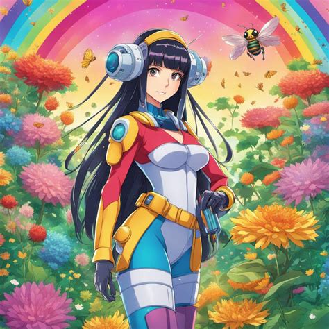 Nico Robin As A Robotic Beegirl In A Rainbow Garde By Arceusj On Deviantart
