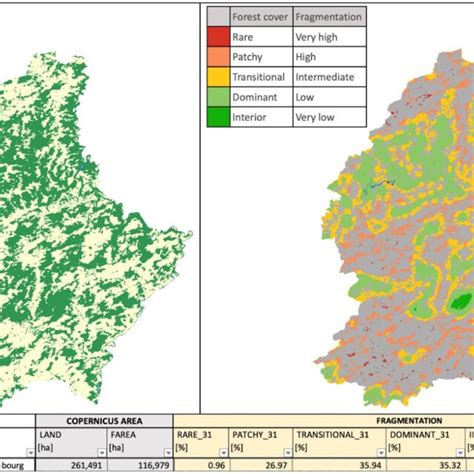 Forest Map And The Fal Fragmentation In Luxembourg Download