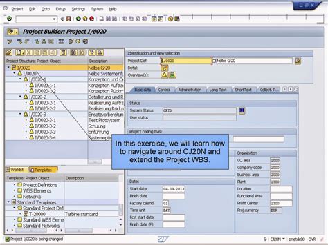 青蛙SAP分享 Froggy s SAP sharing SAP Project System Navigate and Manage WBS in CJ20N