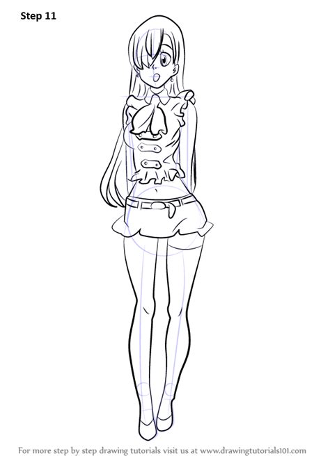 How To Draw Elizabeth Liones From Nanatsu No Taizai Nanatsu No Taizai