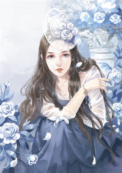 指尖糖 手绘 插画 美人 人物 小说 现代 女 堆糖美图壁纸兴趣社区