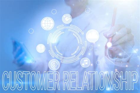 Inspiration Showing Sign Customer Relationship Business Idea Deal And Interaction Between