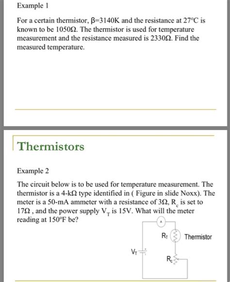 Thermistor Calculation Examples At Emma Wilhelm Blog