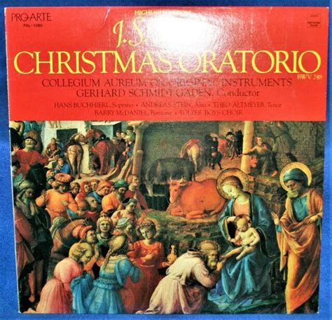 Js Bach Christmas Oratorio Highlights From 1982 Vinyl Lp Pal1080