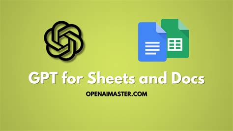 How To Install Gpt For Sheets And Docs Open Ai Master