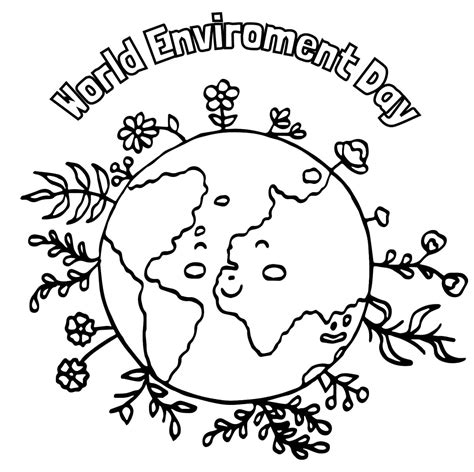 Happy World Environment Day Coloring Page Download Print Or Color