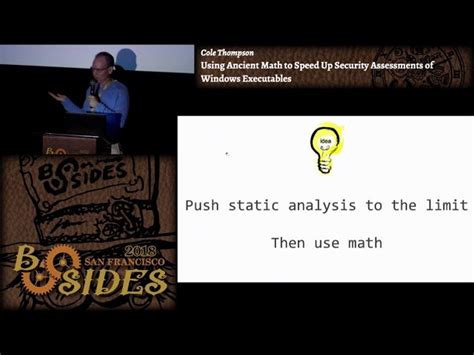 Security Bsides Talk Using Ancient Math To Speed Up Security