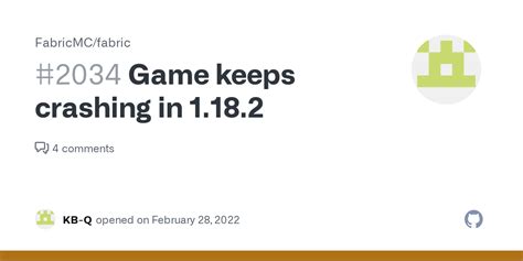 Game Keeps Crashing In 1182 · Issue 2034 · Fabricmcfabric · Github