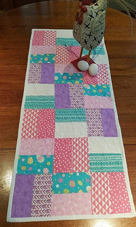 P Cottontail Quilted Easter Table Runner Spring Fabrics