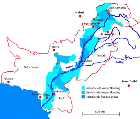 River Map Pakistan