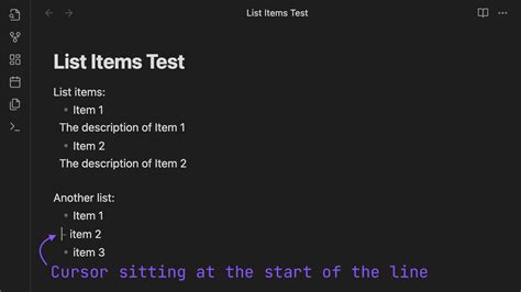 line breaks within bulleted list items no longer indented bug