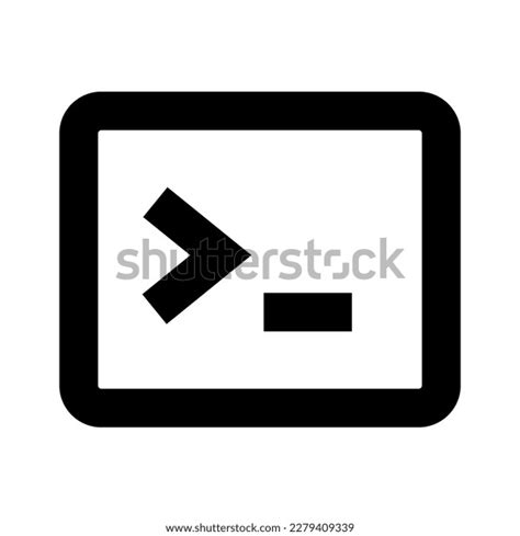 Illustration Vector Graphic Terminal Shell Icon Stock Vector Royalty