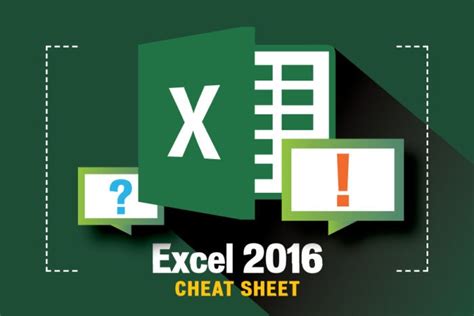 Cheat Sheet Excel 2016 Keyboard Shortcuts Lityhn