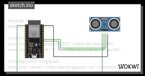 Ultrason Wokwi Esp32 Stm32 Arduino Simulator