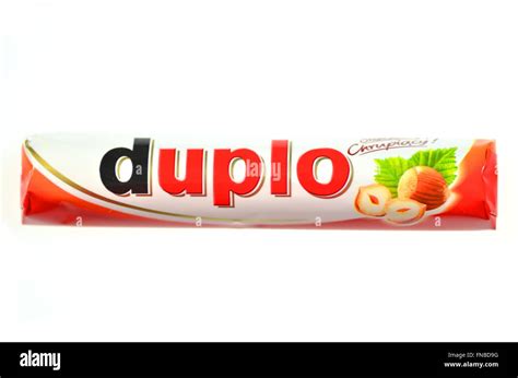 Duplo chocolate bar isolated on white background Stock Photo - Alamy