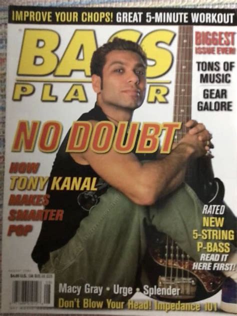 Bass Player Magazine Back Issue August 2000 Tony Kanal No Reverb