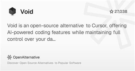 Void Open Source Alternative To Cursor Kiro And Claude Code