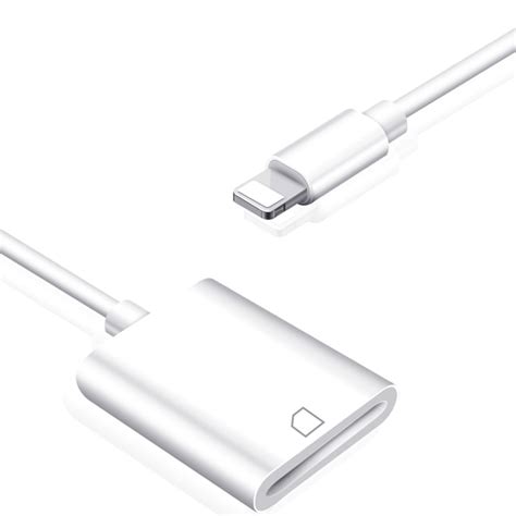 Ginsley Card Reader For Sd To Lightning Smart Came Grandado