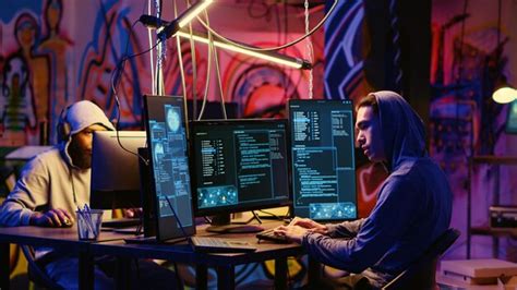 Premium Photo Asian Hacker Arriving In Underground Bunker Ready To Do