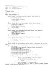 Calculator Java Package Homework Import Java Util InputMismatchException Import Java Util