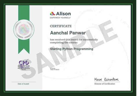 i am thrilled to share that i ve successfully completed python programming course from alison