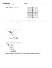 Mastering Honors Geometry Unit Practice Test Insights Course Hero