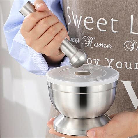 니토리샵 미니 절구 스텐 이유식 마늘 깨 절구