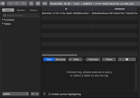 Migrate Dev Errors With The Underlying Table For Model Prisma