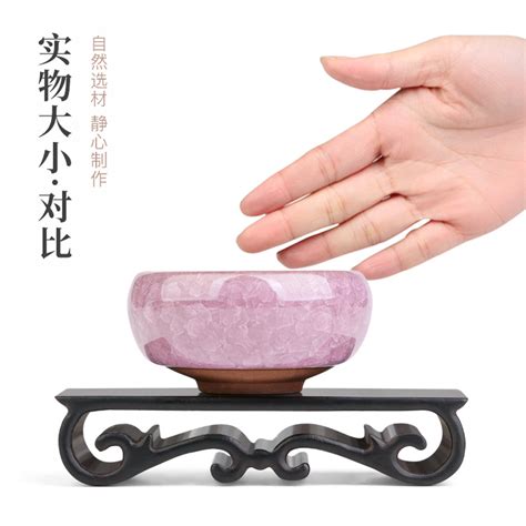 黑檀木摆件底座实木质奇石石头佛像花瓶茶壶书卷木制工艺品托架 虎窝淘