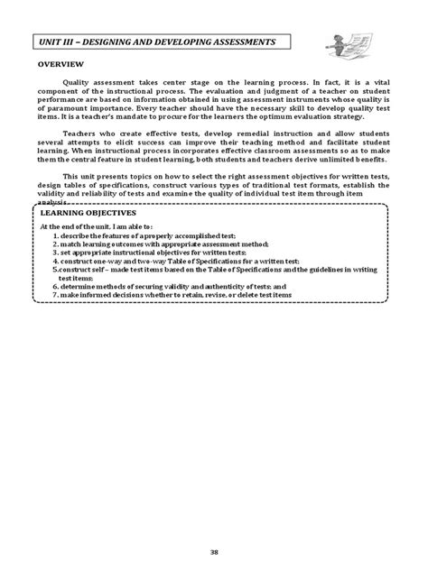 Prof Ed Assessment In Learning1a 38 Pdf