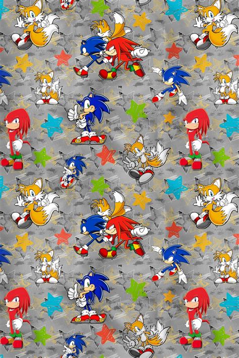 Sonic The Hedgehog Wrapping Paper Sonic T Wrap Sonic Etsy