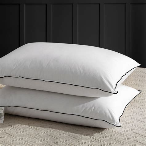apsmile medium firm feathers down poly pillow queen size
