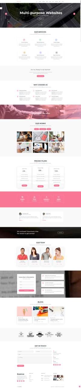 Html单页模板单页网站宣传单页设计模板html5 单页模板下载17素材网