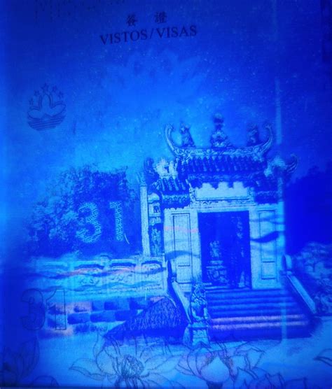 Macanese Passport Under Uv Light Rpassportporn