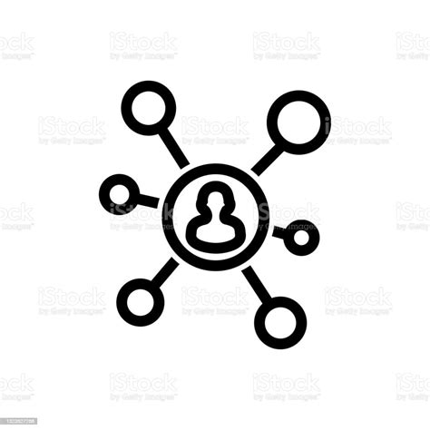소셜 네트워크 스톡 일러스트레이션 연결 컴퓨터 네트워크 소셜 미디어 또는 통신 벡터 아이콘 스톡 일러스트레이션 인적 자원에 대한 스톡 벡터 아트 및 기타 이미지 Istock