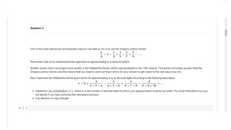 Solved Question 2 Python One Of The Most Well Known And Chegg