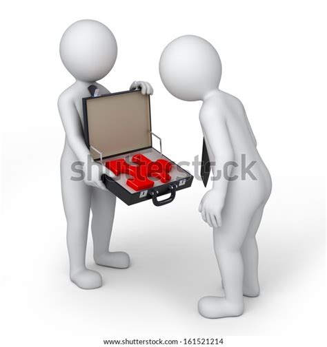 Solution Suitcase 3d Image Work Path Stock Illustration 161521214