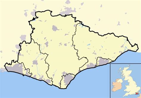 Free Images East Sussex Outline Map