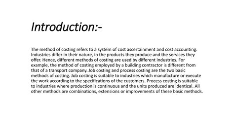 Topic Method Of Costingpptx