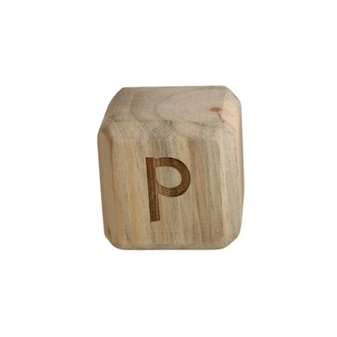 Wabp Wooden Alphabet Block P Bali Trading Wholesale
