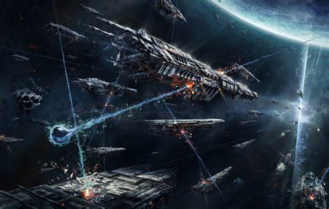 Wallpaper Stars Planet Nebula Stars Spacecrafts Art Planet Speed